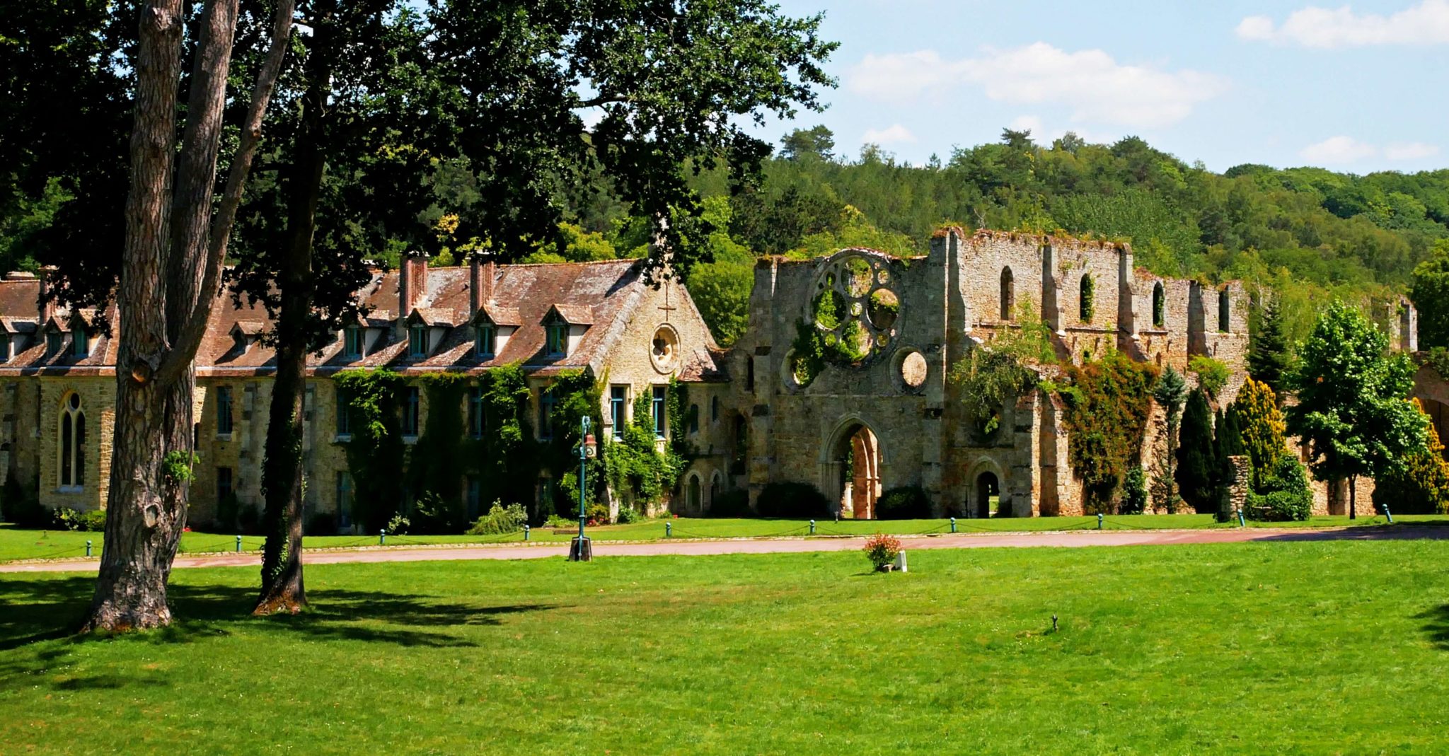The medieval Abbey des Vaux de Cernay - Historical France